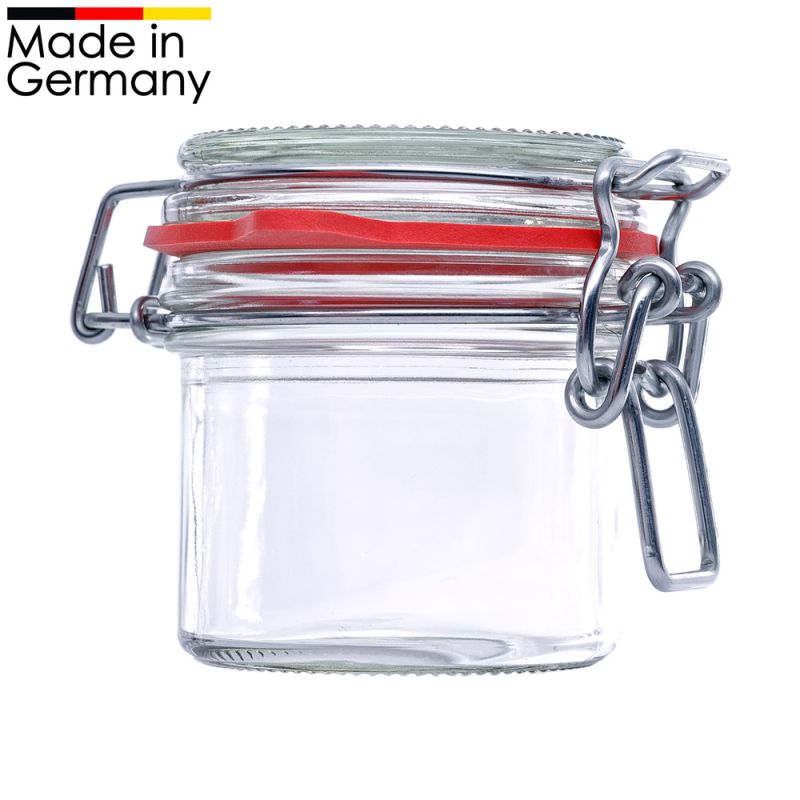 Kleines rundes Drahtbügelglas kaufen - Gewuürzglas